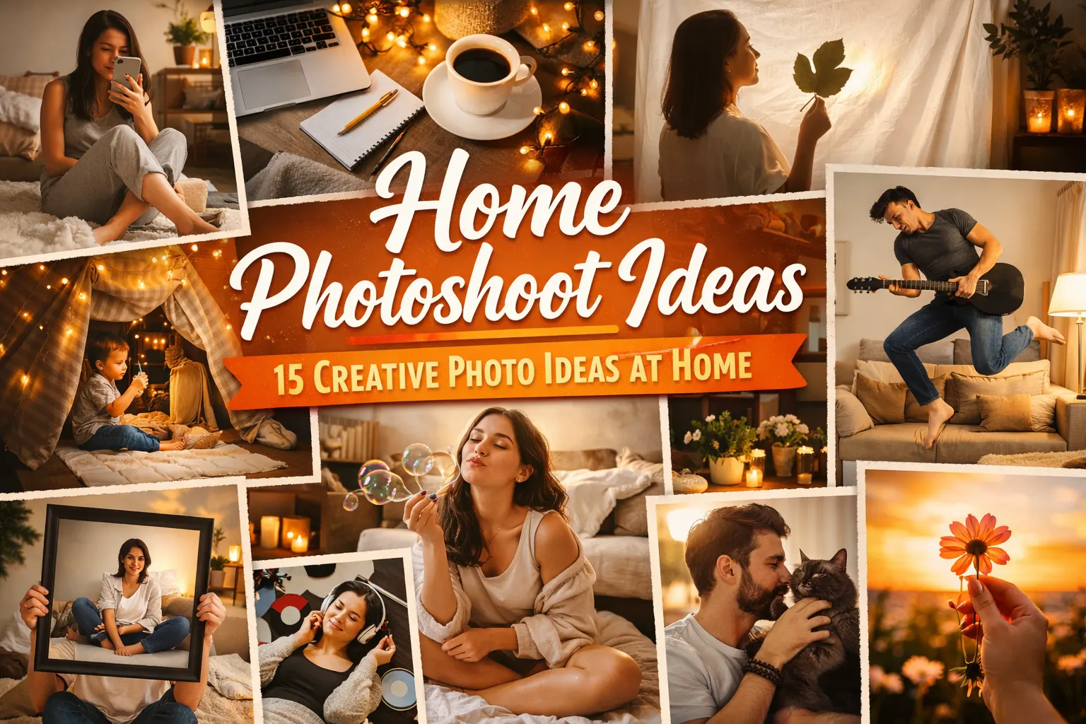 Home Photoshoot Ideas - 10 Creative Ideas to Try at Home