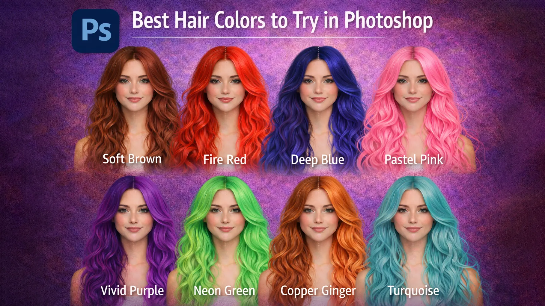 How to Change Hair Color in Photoshop (Easy Step-by-Step Guide)