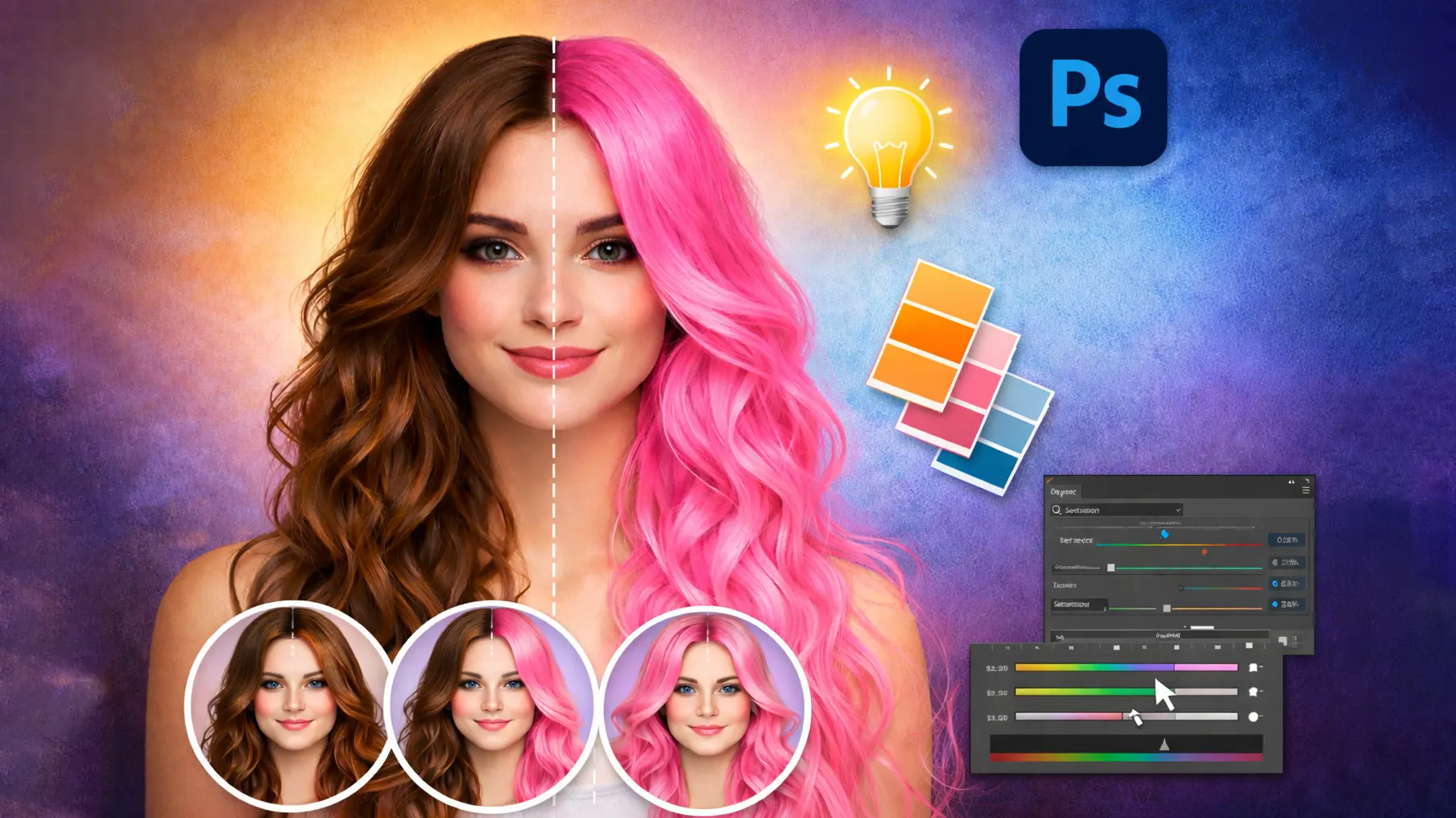 How to Change Hair Color in Photoshop (Easy Step-by-Step Guide)