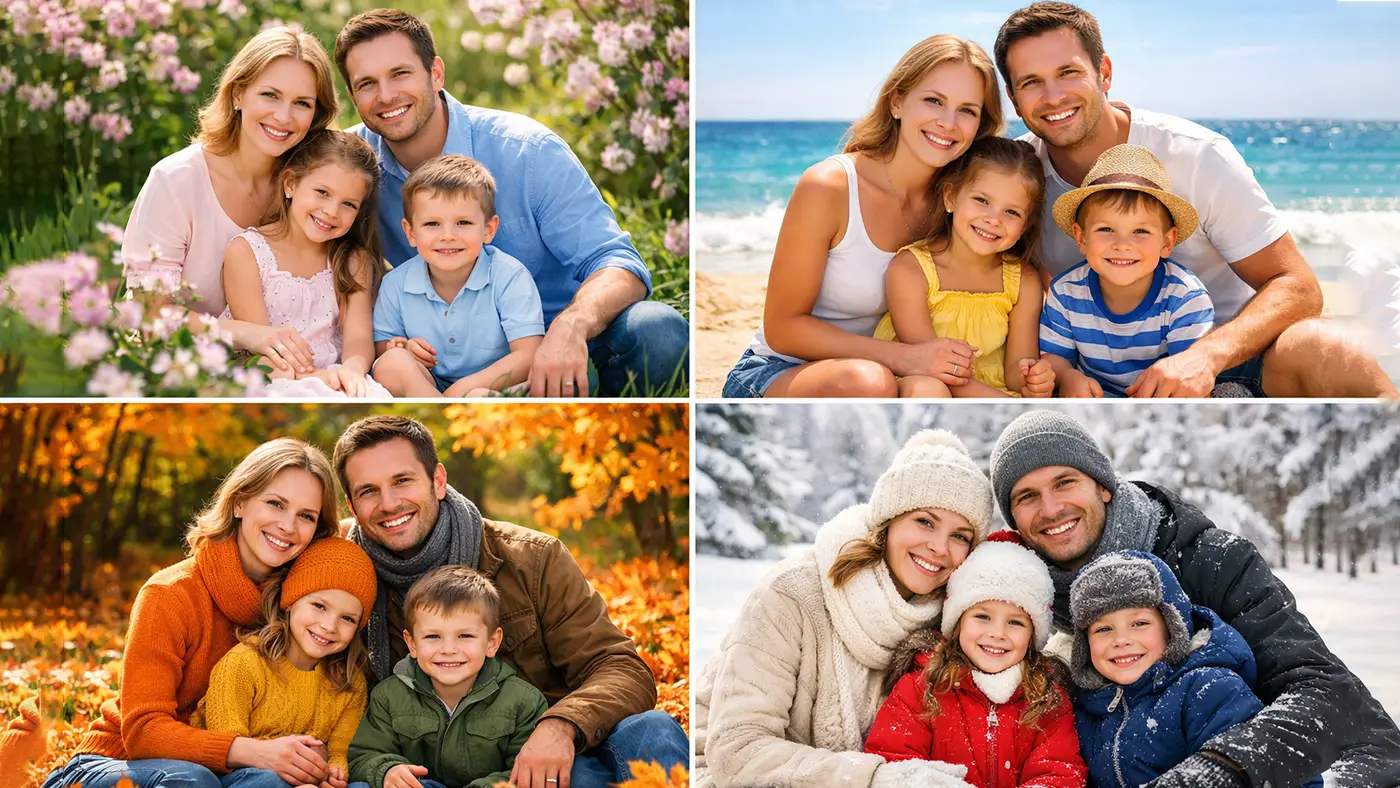 Family Photo Ideas for Beautiful and Natural Family Pictures